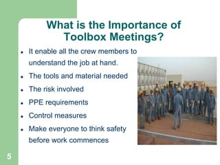 HSE-BMS-005 Conducting Toolbox Meeting.ppt