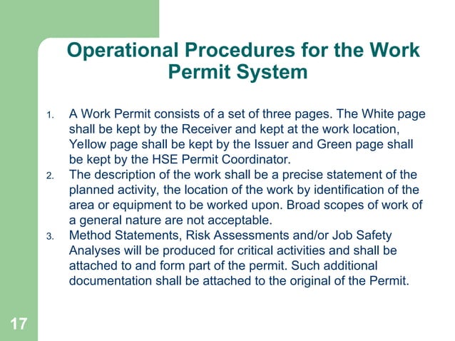 HSE-BMS-010 Construction Permit To Work.ppt