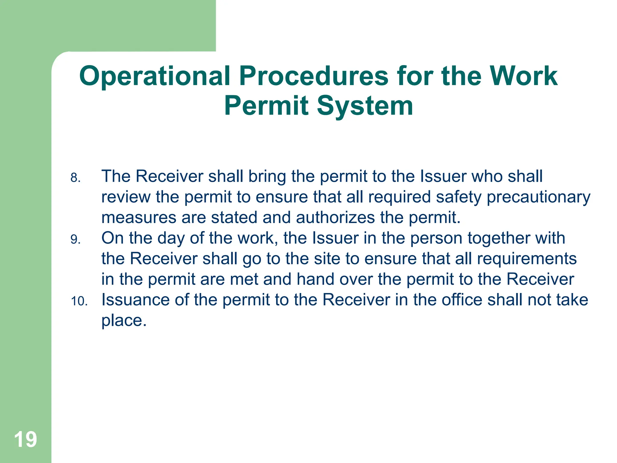 Permit To Work Training - Permit Receiver and Permit issuer.ppt