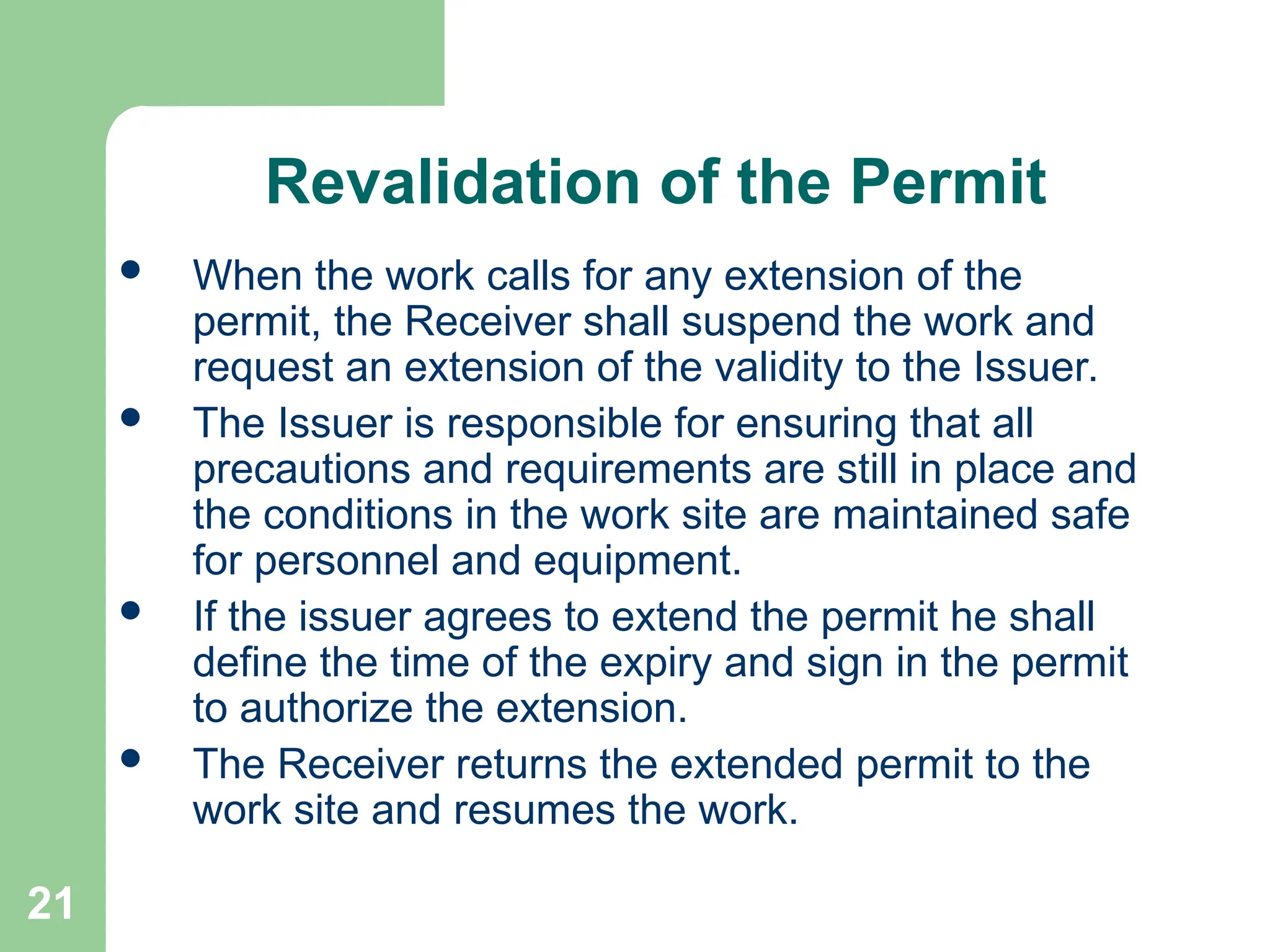 HSE-BMS-010 Permit To Work required certain conditions | PPT