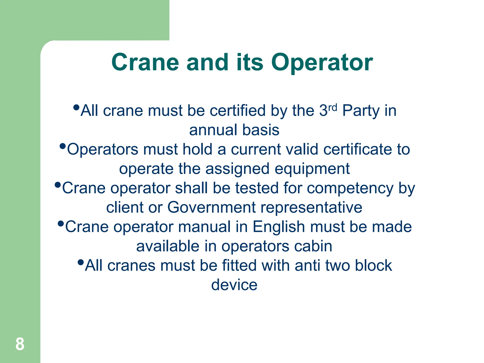 HSE-BMS-011 Crane & Lifting Safety.ppt... | PPT