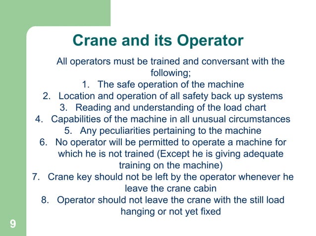 HSE-BMS-011 Crane & Lifting Safety.ppt... | PPT | Weightlifting | Sports