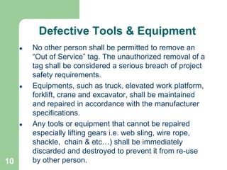 HSE-BMS-013 Color Coding and Inspection.ppt