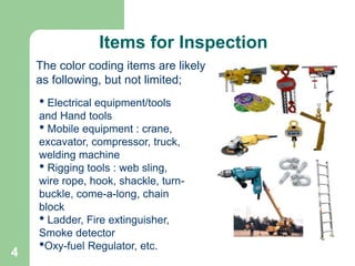 HSE-BMS-013 Color Coding and Inspection.ppt