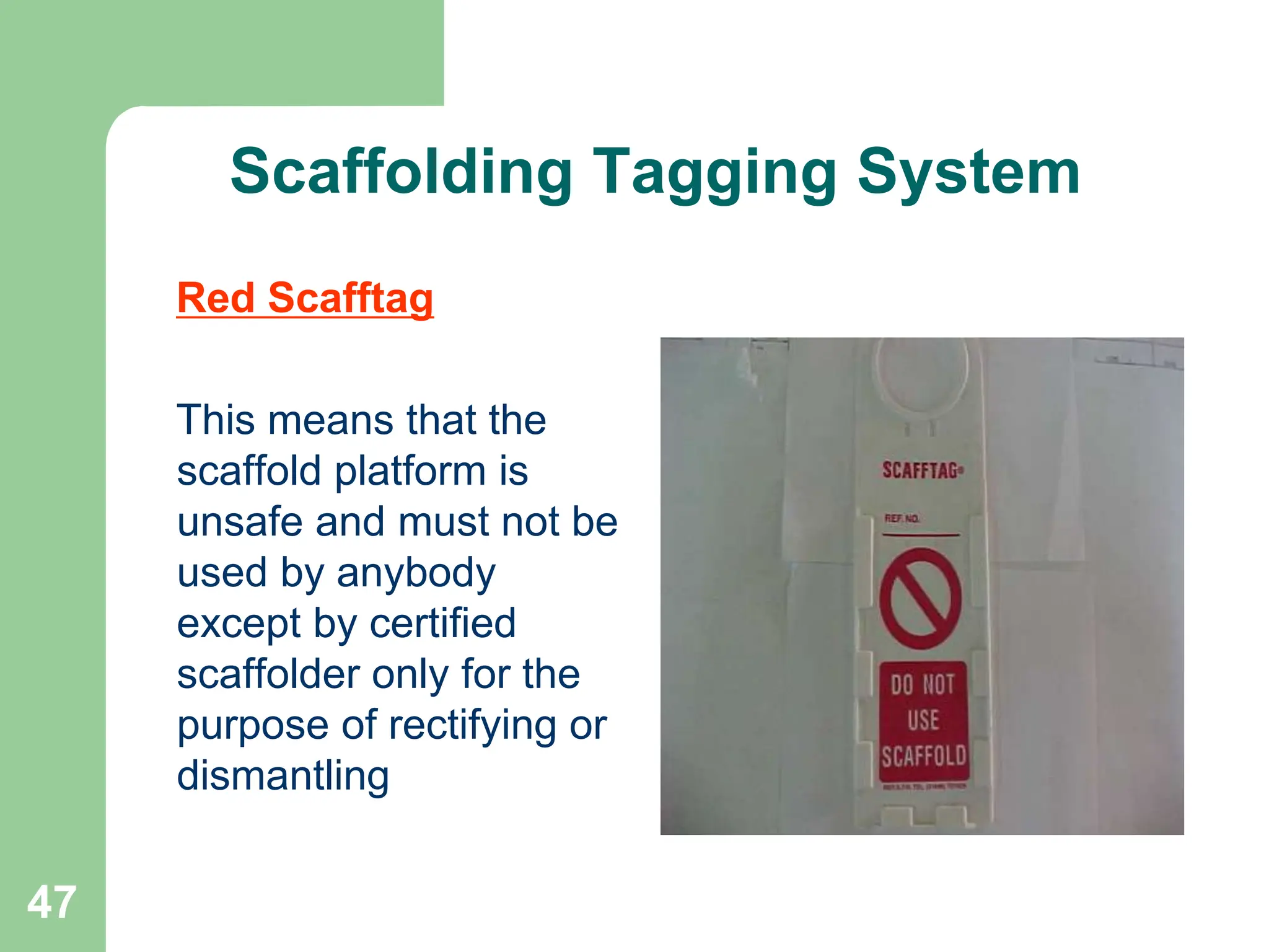 Hse Bms 018 Scaffolding Safety Ppt