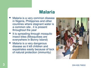 HSE-BMS-052 Malaria Control & precautions .PPT