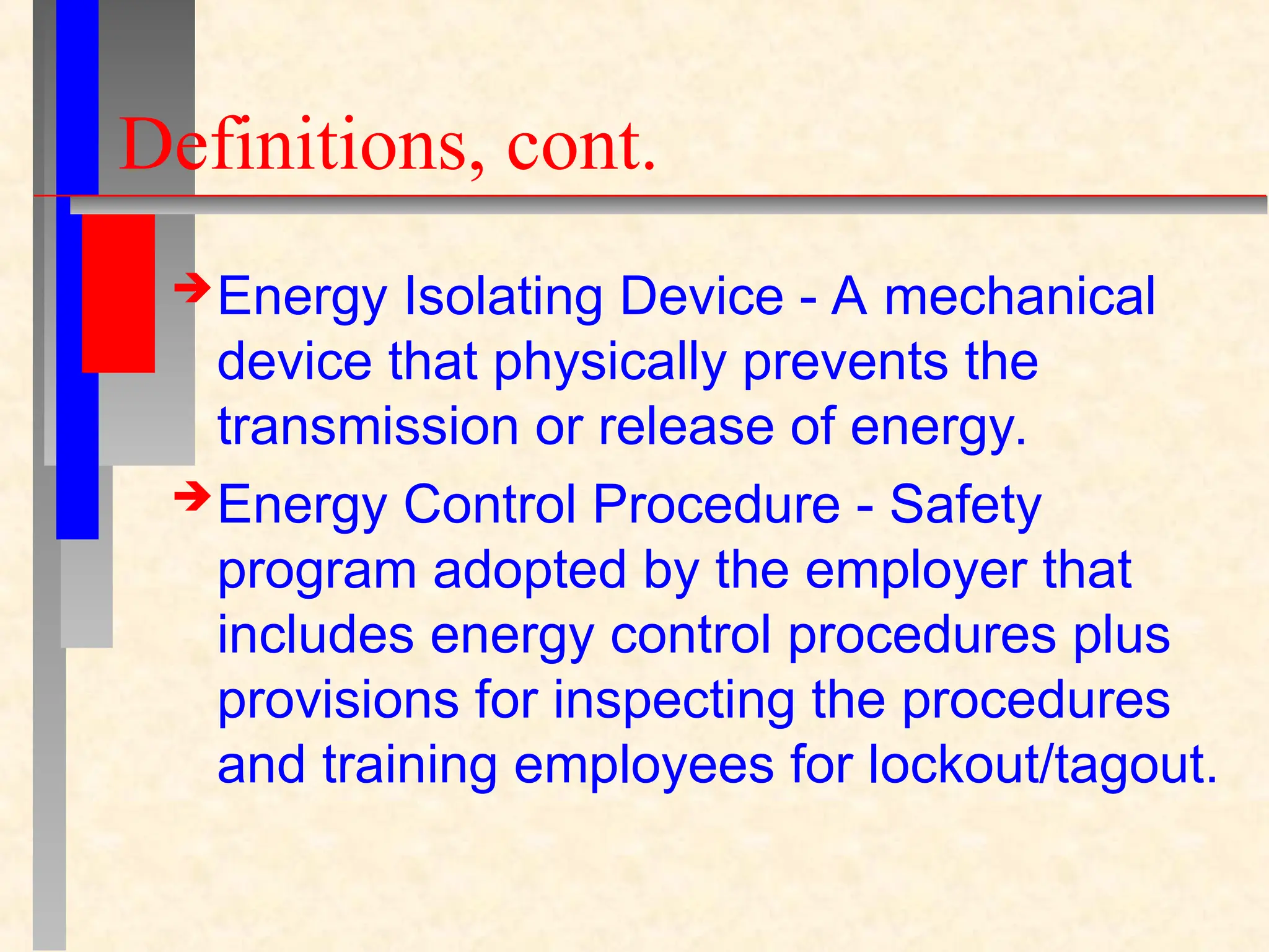 health and safety - COHE Lock out tag out.ppt