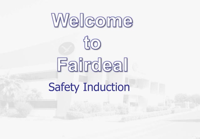 HSE-INDUCTION-TRAINING.ppt | Indoor Environmental Quality | Home & Garden