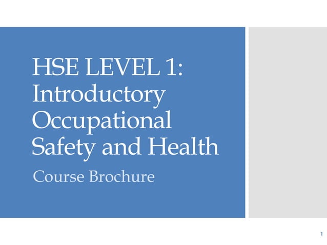 HSE-Level1-Brochure.pdf in Occupational Health and safety | PPT