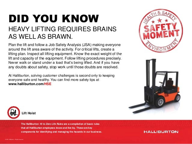 Safety Moment - Heavy Lifting