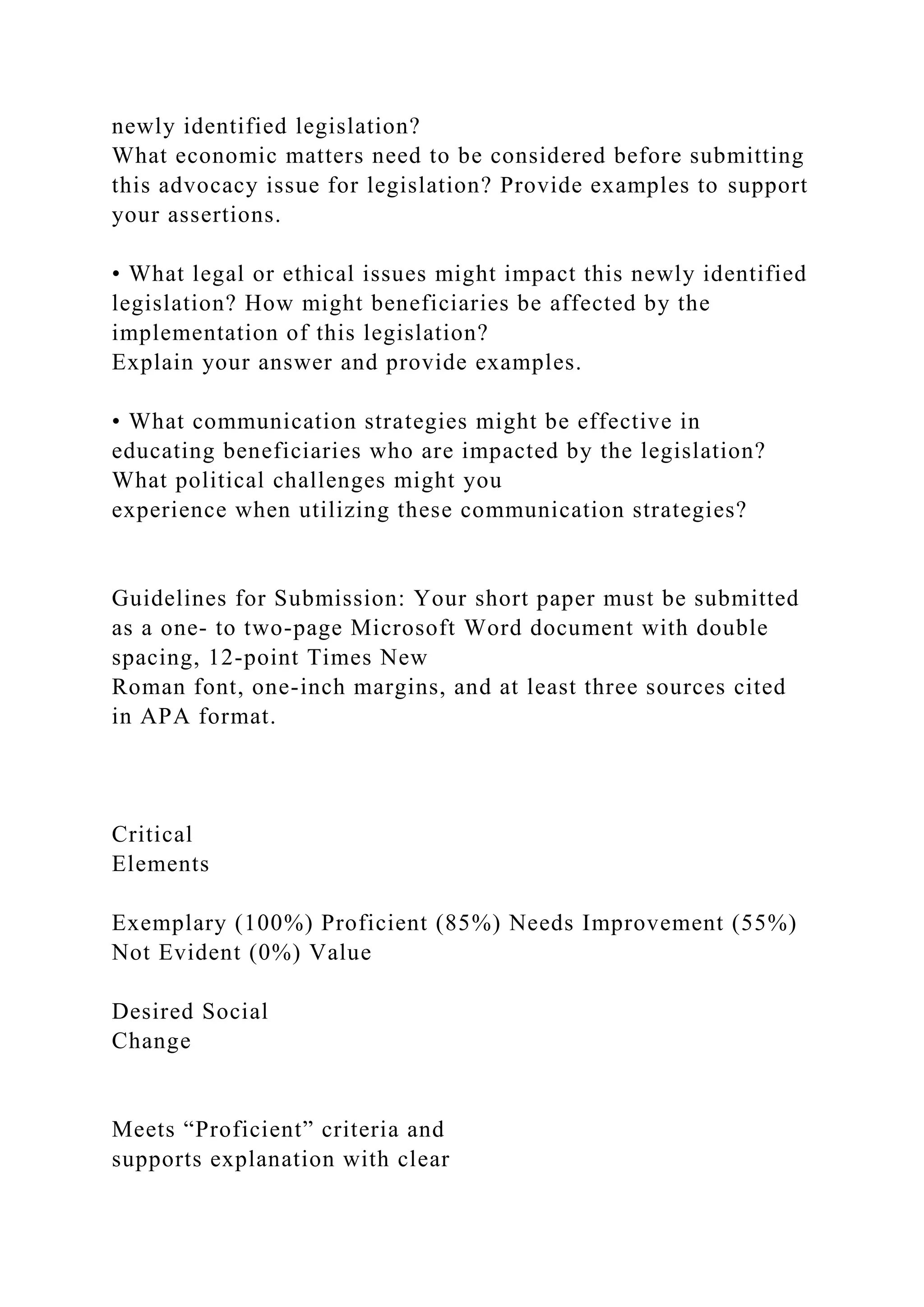 HSE 330 Short Paper Guidelines and Rubric You will sub.docx