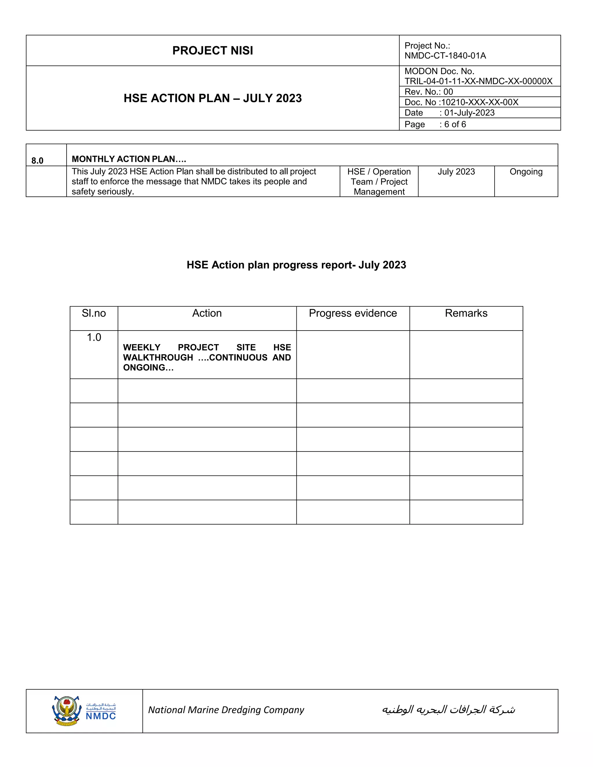 HSE Action Plan - July 2023.pdf