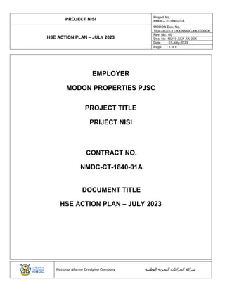 HSE Action Plan - July 2023.pdf