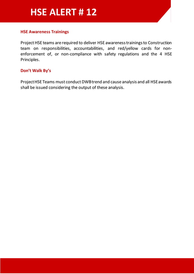 Hse alert 12 2017 four hse priciples | PDF