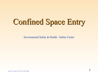 HSE Alert 162 07 - Confined Space Entry.ppt
