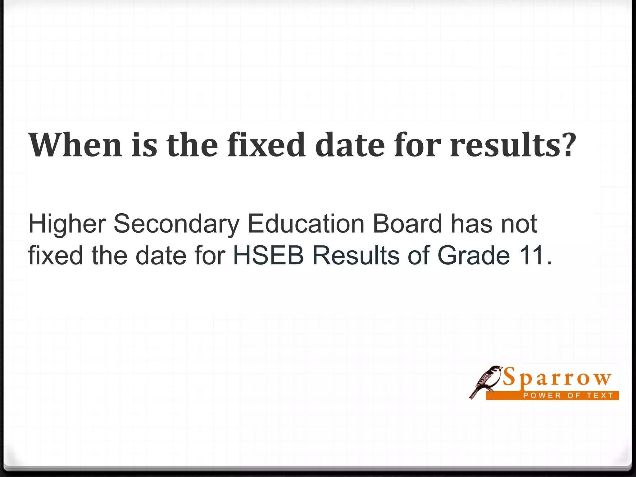 Hseb 11 result 2072 FAQ | PDF