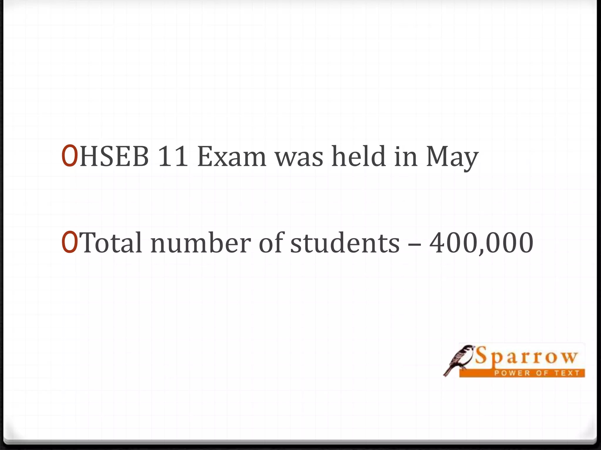 Hseb 11 result situation | PPT