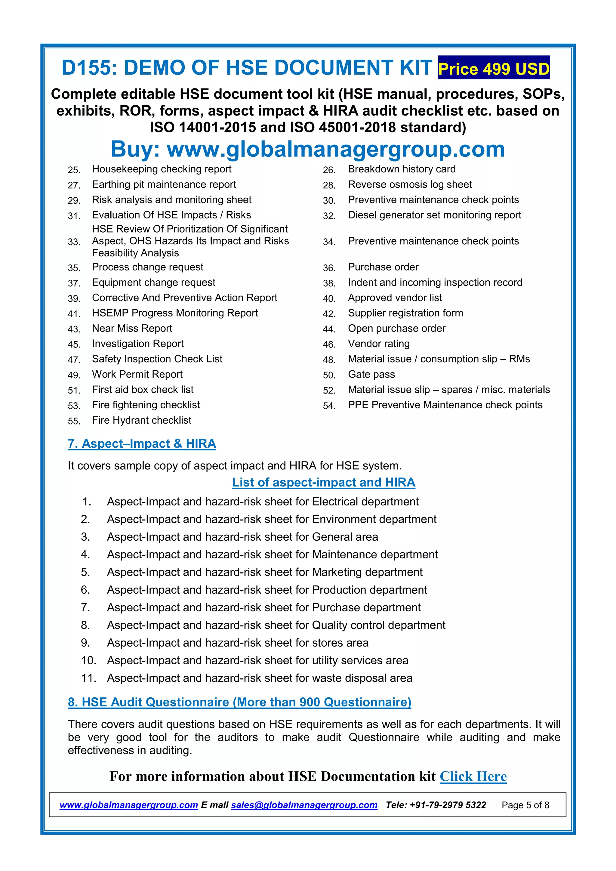 Integrated ISO 14001, ISO 45001 Certification Documents | PDF