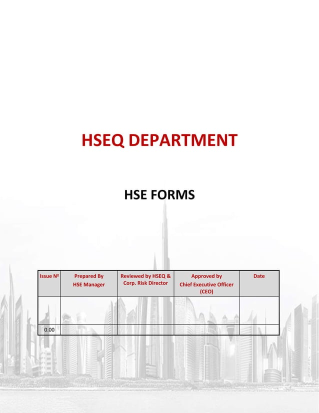 HSE FORMS (COVER PAGE)-1 Form # HSEQ - Rev 2 -.docx