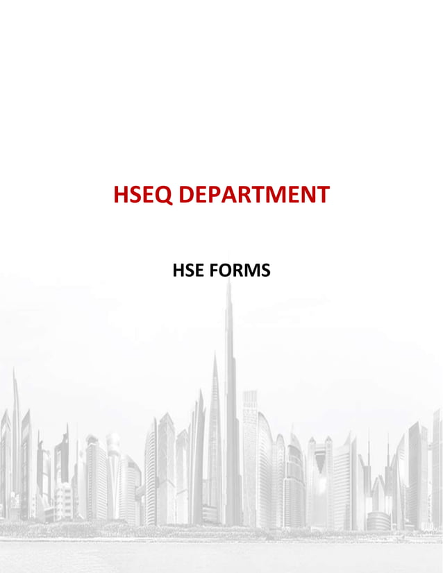 HSE FORMS (COVER PAGE)2 Form # HSEQ - Rev 2.docx