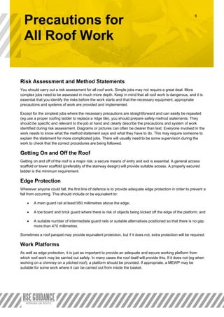 Hse guidance working on roofs | PDF