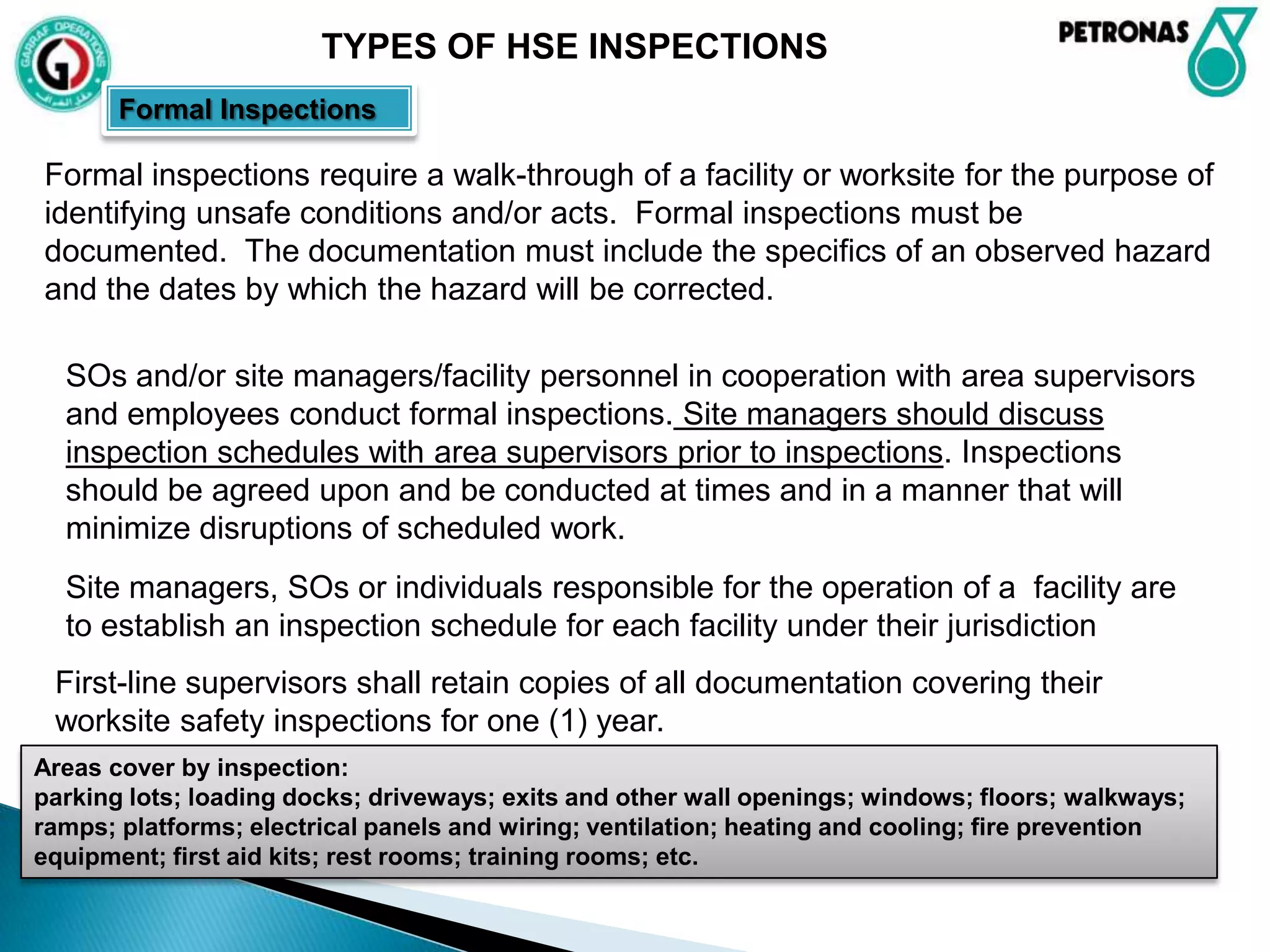 Hse inspection presentation | PPTX