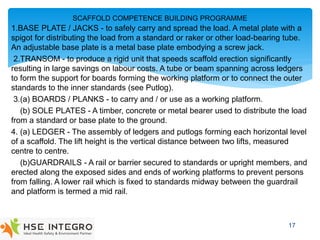 PPT on Scaffold- Erector- and Inspector. | PDF