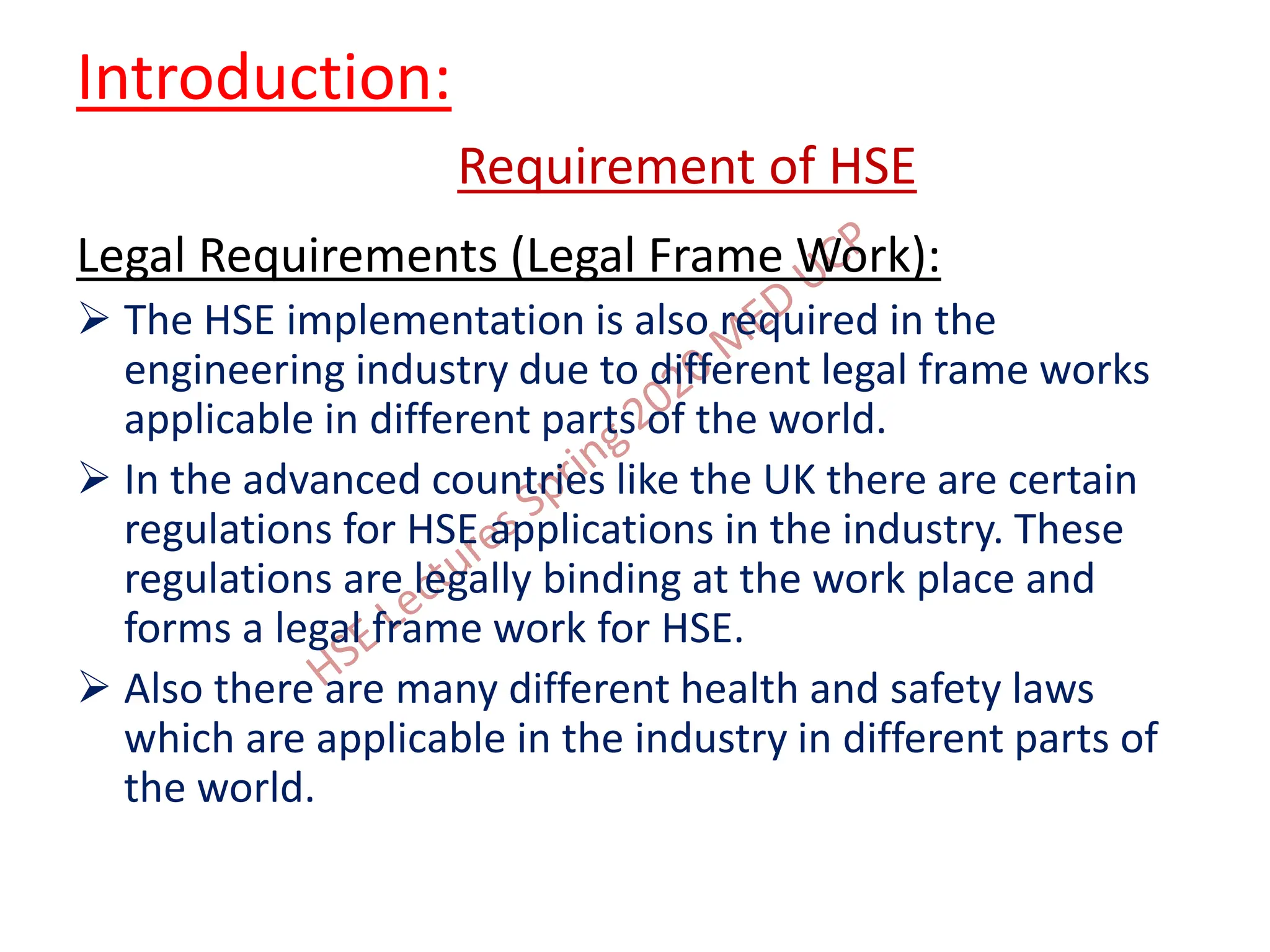HSE: Information about health and safety at work | PPTX