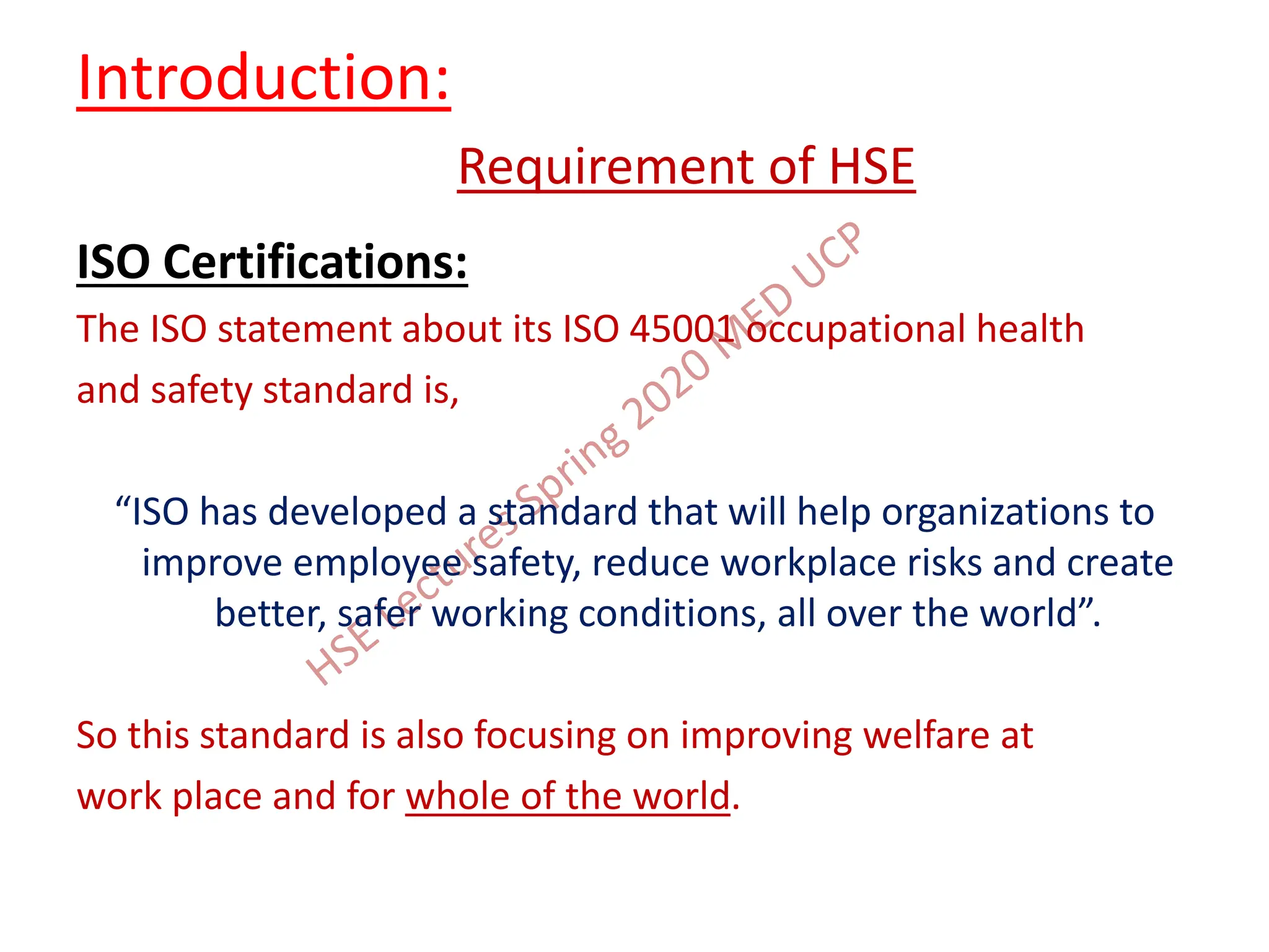 HSE: Information about health and safety at work | PPTX
