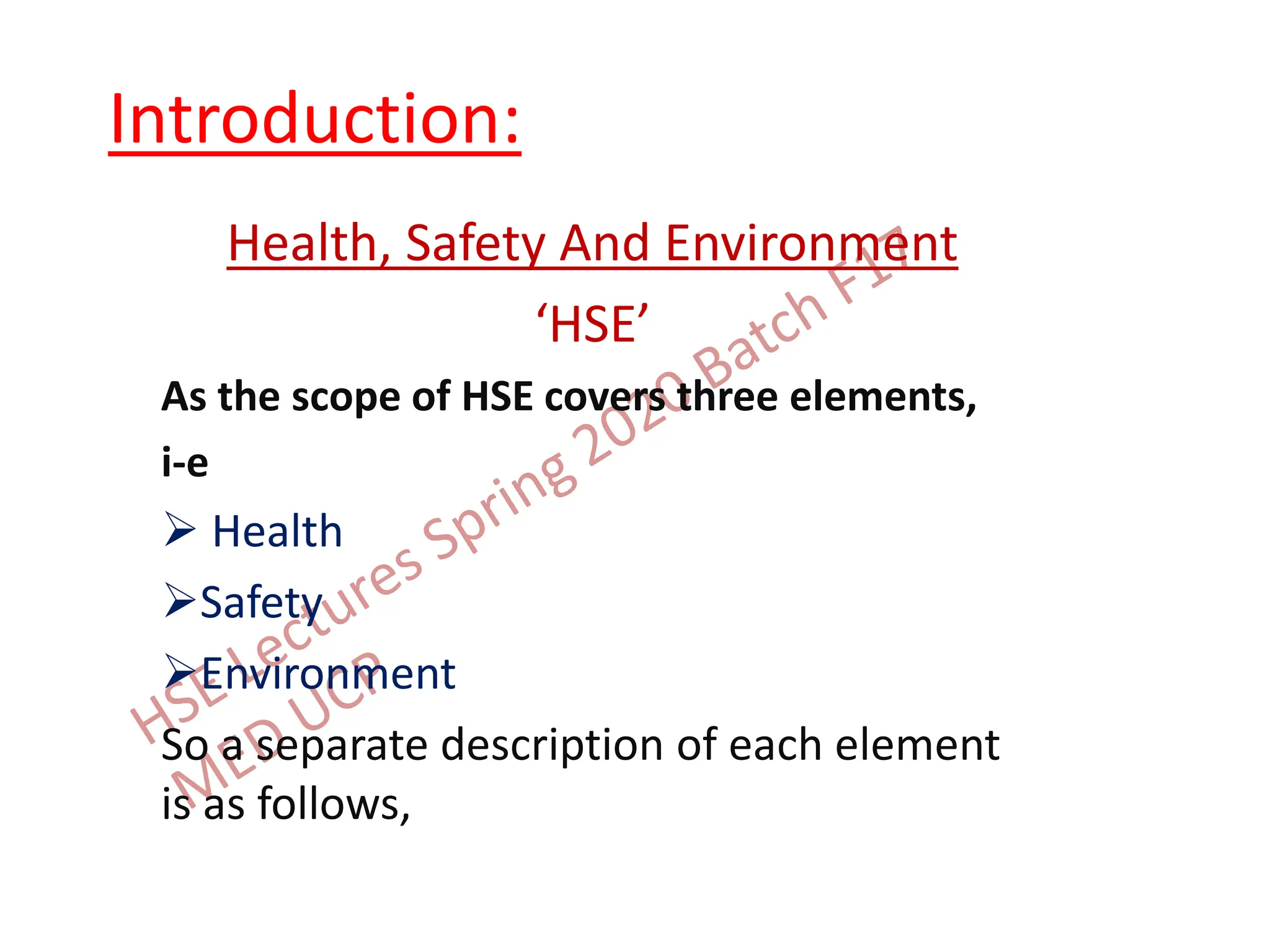 HSE: Information about health and safety at work | PPTX
