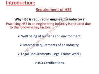 HSE: Information about health and safety at work | PPTX