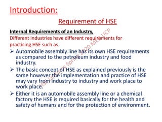 HSE: Information about health and safety at work | PPTX