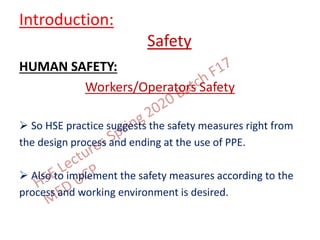 HSE: Information about health and safety at work | PPTX