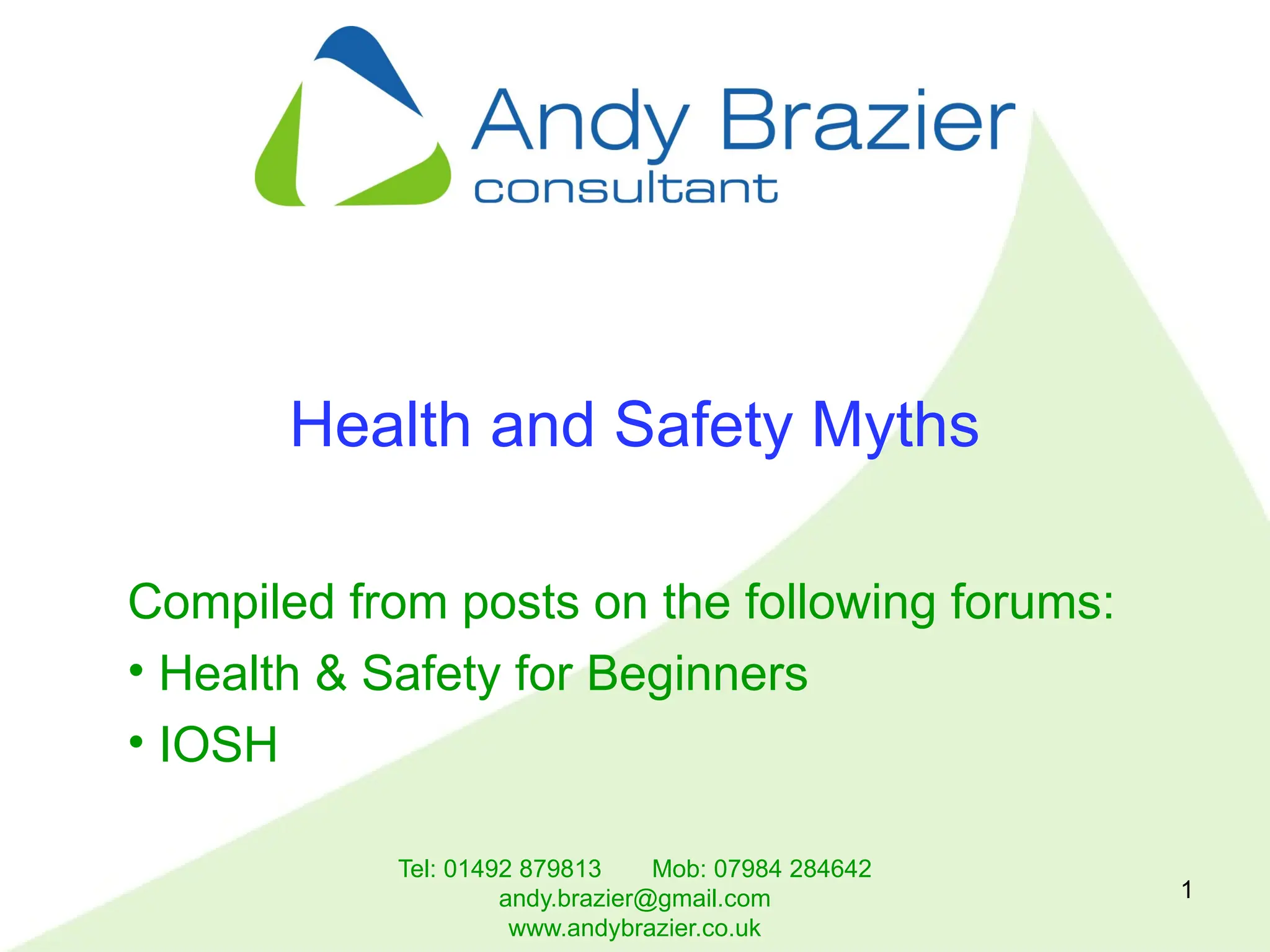 HSE Myths explained to easily understand | PPT