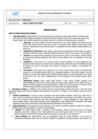 Hse plan | PDF