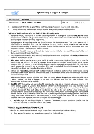 Hse plan | PDF