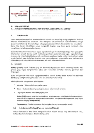 HSE Plan Pertamina/CSMS Pertamina untuk bekerja di ketinggian | PDF