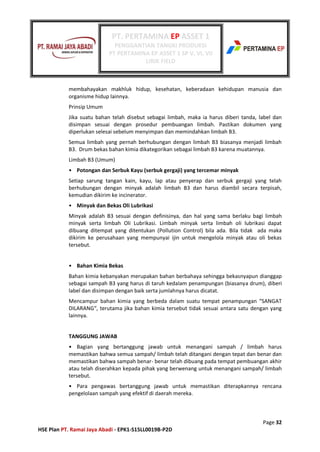 HSE Plan Pertamina/CSMS Pertamina untuk bekerja di ketinggian | PDF