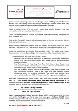 HSE Plan Pertamina/CSMS Pertamina untuk bekerja di ketinggian | PDF