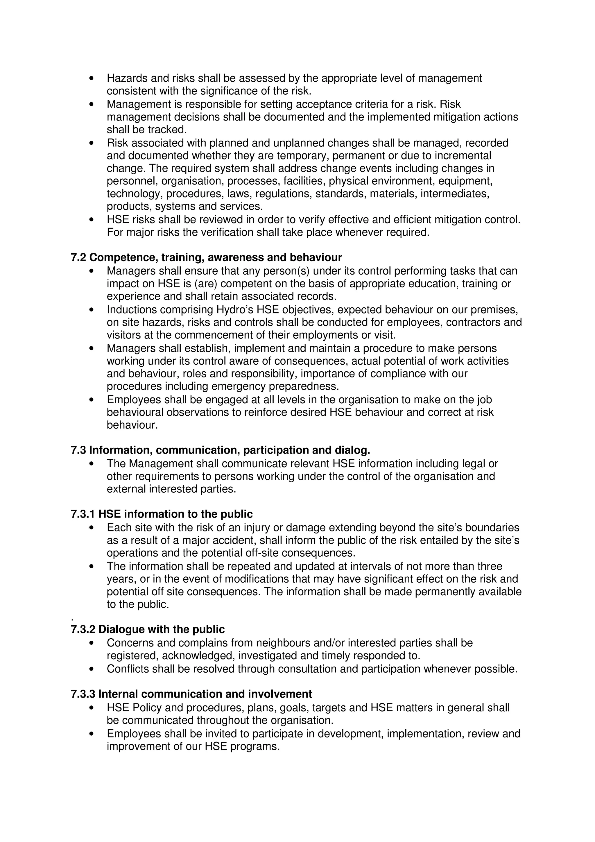 HSE policy | PDF