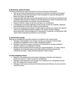 HSE policy | PDF