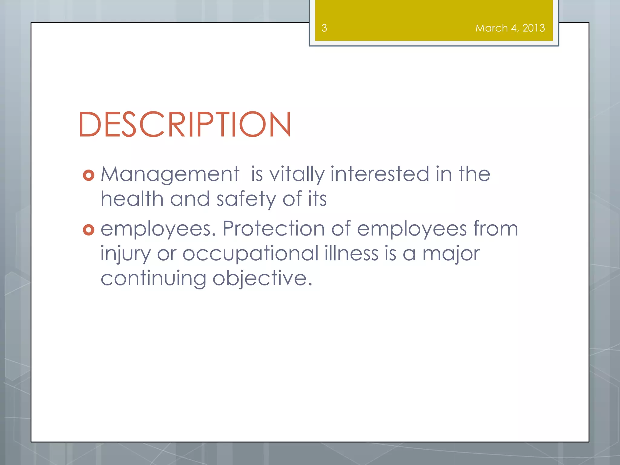 Hse policy statement and description | PPTX
