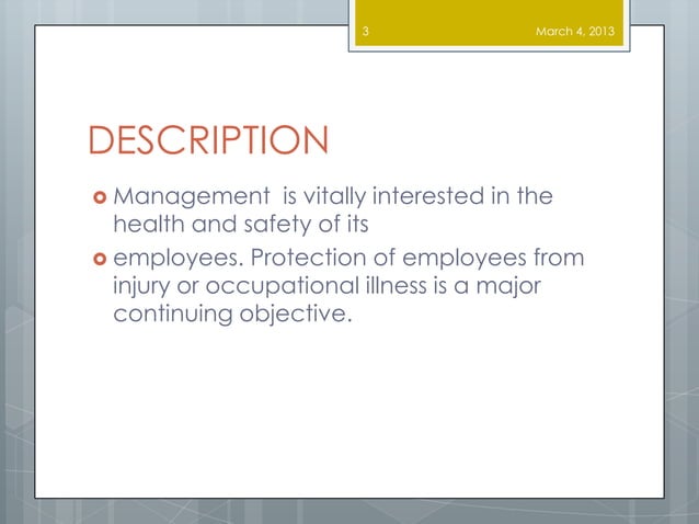 Hse policy statement and description | PPTX