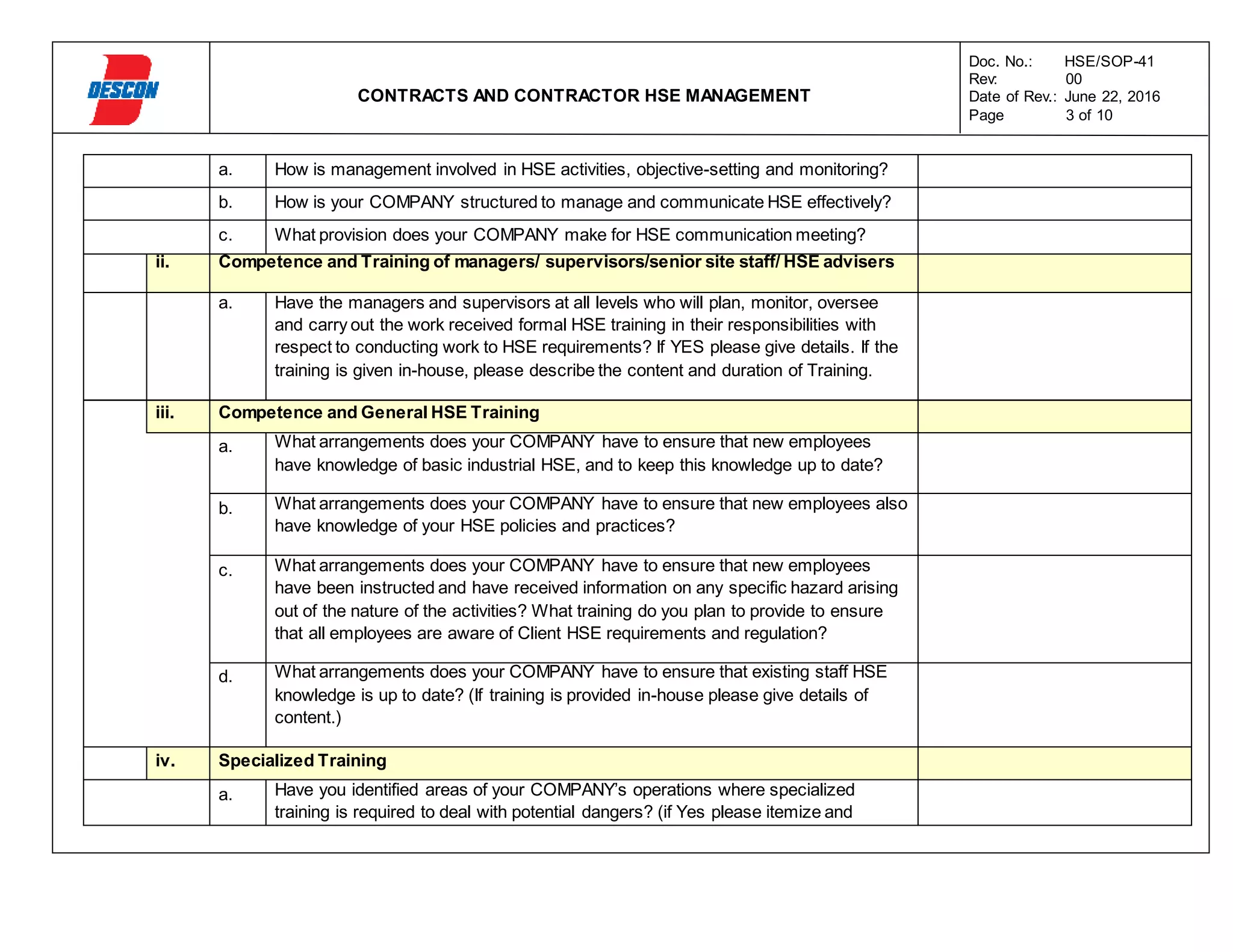 HSE Pre-Qualification Checklist.docx