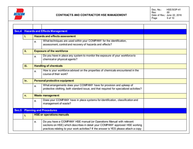 HSE Pre-Qualification Checklist.docx