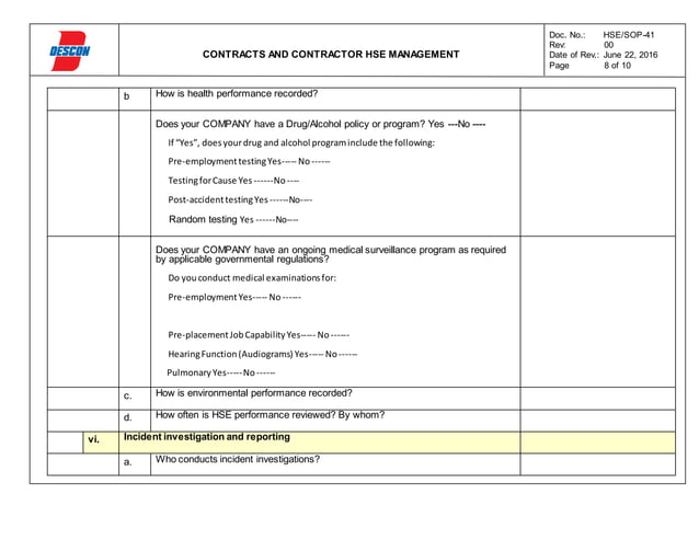 HSE Pre-Qualification Checklist.docx