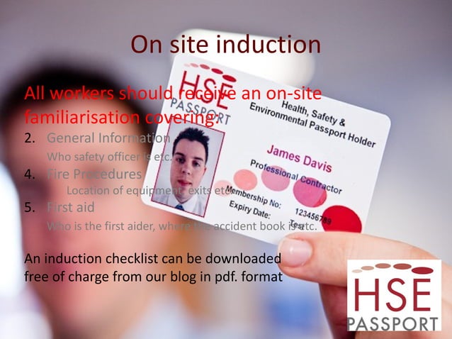 Hse presentation health safety_passport scheme_november 2011 | PPT