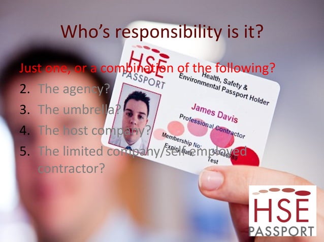 Hse presentation health safety_passport scheme_november 2011 | PPT