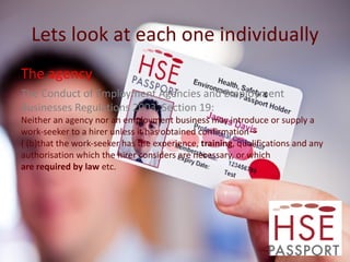 Hse presentation health safety_passport scheme_november 2011 | PPT