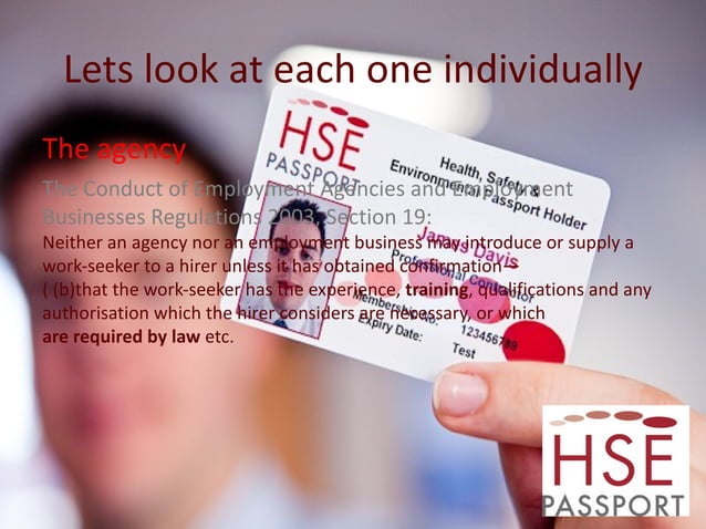 Hse presentation health safety_passport scheme_november 2011 | PPT